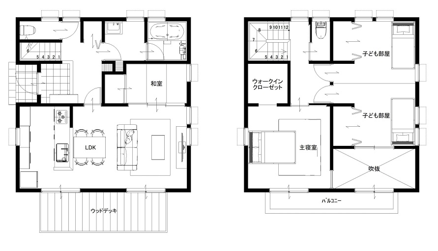 【水江モデルハウス】コンパクトなのに広々、30坪で4LDKの総二階住宅 イベント情報 倉敷 高気密・高断熱の注文住宅 工務店 カスケの家